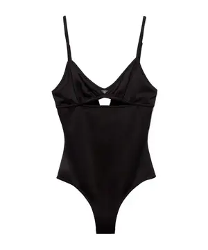 Prada Interlock Fabric One-piece Swimsuit - Black