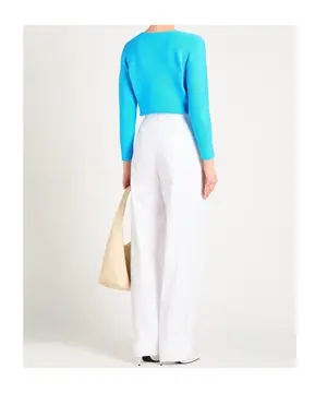 Sportmax Wide-leg Poplin Trousers