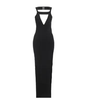 Rick Owens Sleeveless Plunge Neck Maxi Dress