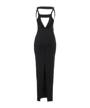 Rick Owens Sleeveless Plunge Neck Maxi Dress