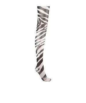 Dolce & Gabbana Zebra-print Socks - Gray