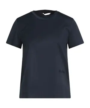 Max Mara Solid Short Sleeve T-shirt - Black