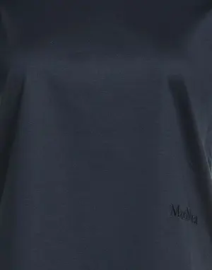 Max Mara Solid Short Sleeve T-shirt - Black