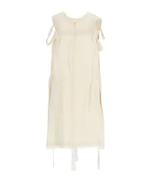 MAISON MARGIELA Two-tone Sleeveless Dress - White