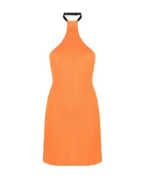 COURREGES Ribbed Halterneck Minidress