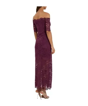 Rabanne Floral Lace Off-the-shoulder Maxi Dress