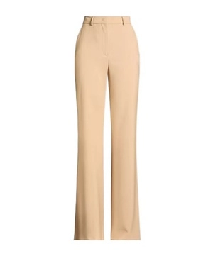 Sportmax Solid Color Bootcut Dress Pants - Nude