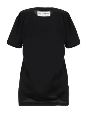 Dolce & Gabbana Solid Color Crew Neck Short Sleeve Top
