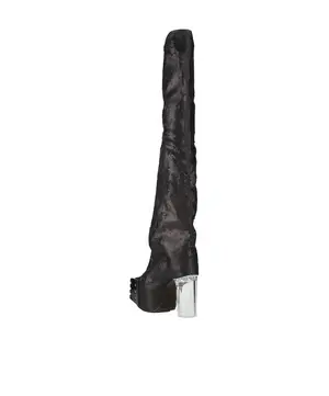 Rick Owens Square Toe Over-the-knee Boots - Black