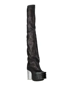 Rick Owens Square Toe Over-the-knee Boots