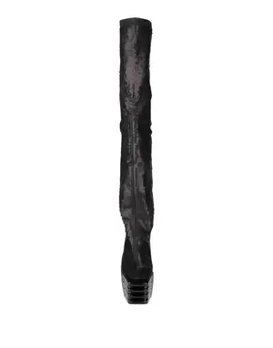 Rick Owens Square Toe Over-the-knee Boots