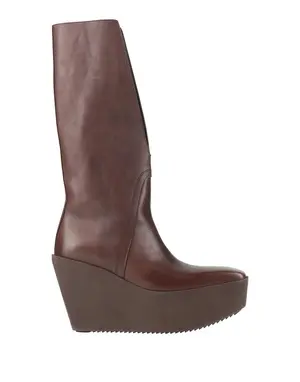 Rick Owens Wedge Sole Leather Boots