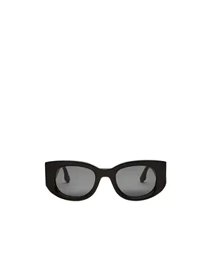Victoria Beckham Oval-frame Sunglasses - Black