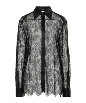 DOLCE & GABBANA Lace Long Sleeve Shirt