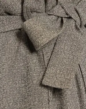 Isabel Marant Étoile Two-tone Belted Paper Bag Waist Trousers