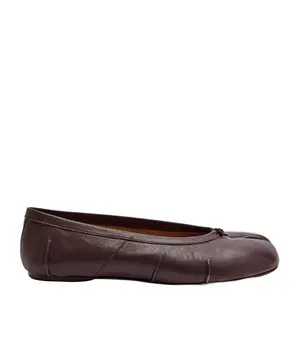 MAISON MARGIELA Solid Colour Leather Ballet Flats