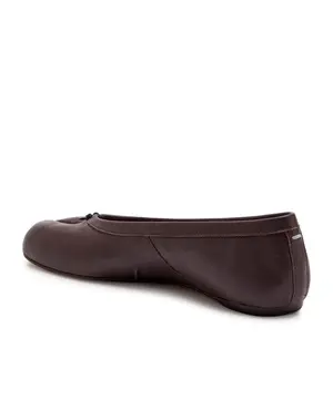 MAISON MARGIELA Solid Colour Leather Ballet Flats