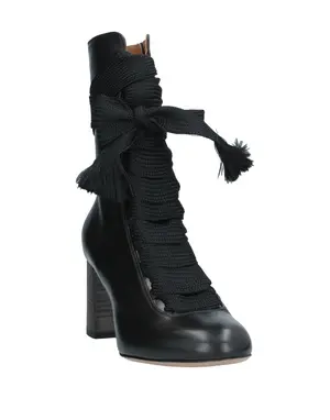 Chloé Fashionable Solid Color Round Toe Leather Boots