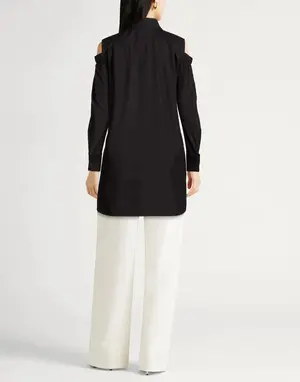 Max Mara Off-shoulder Long Sleeve Shirt - Black