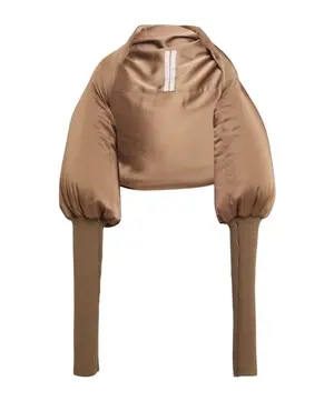 Rick Owens Long Sleeve Down Shrug - Brown
