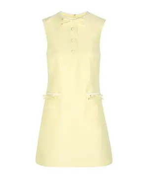 SELF-PORTRAIT Bow-appliquéd Taffeta Mini Dress - Nude