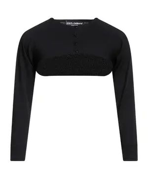 Dolce & Gabbana Minimalist Solid Knit Sweater - Black