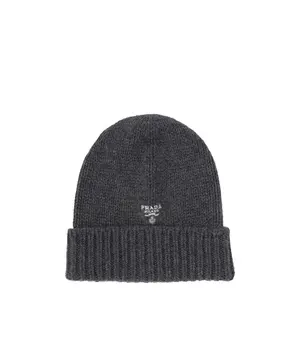 Prada Cashmere Beanie - Black