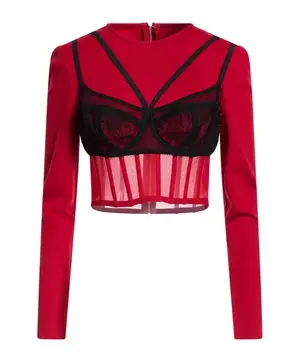Dolce & Gabbana Spliced Lace Crop Top