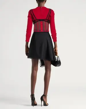 Dolce & Gabbana Spliced Lace Crop Top