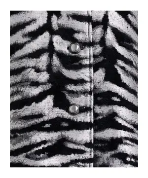 Dolce & Gabbana Zebra Jacquard 3/4 Sleeve Coat