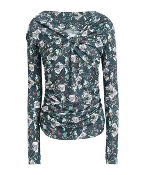 Isabel Marant Étoile Off-the-shoulder Floral Print Long Sleeve Top