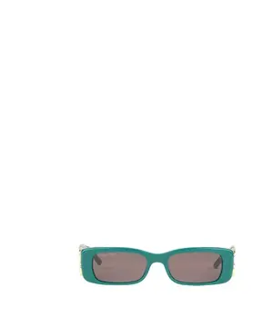 Balenciaga Rectangular Plastic Sunglasses