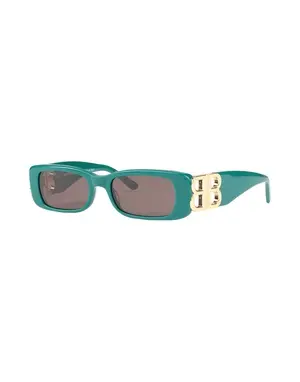 Balenciaga Rectangular Plastic Sunglasses