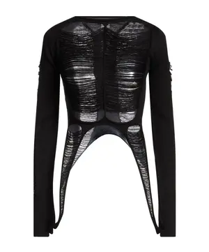 Rick Owens Wool Cropped Knit Top
