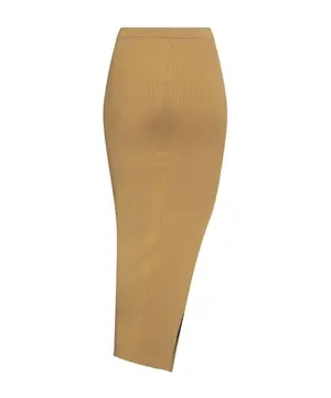 Rick Owens Solid Color Knit Midi Skirt