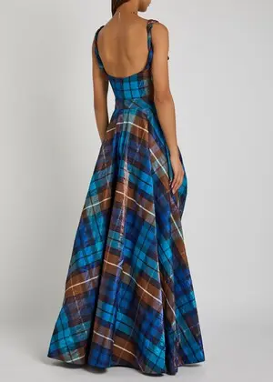 VIVIENNE WESTWOOD Minimal Plaid Maxi Dress