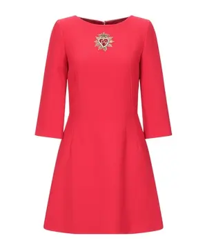 Dolce & Gabbana Three-quarter Sleeve Dress - Red