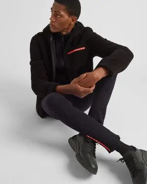 Prada Ribbed Knit Wool Leggings