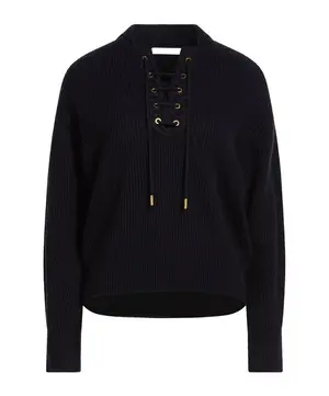 Max Mara Solid Color Ribbed Long-sleeve Top - Black