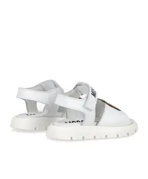 Moschino Round Toe Sandals With Bear Embellishment