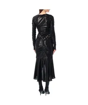 MARINE SERRE Pleated Dress