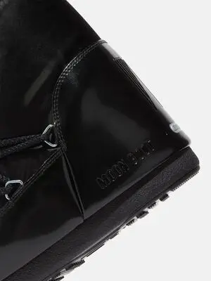 Moon Boot Short Lace-up Snow Boots - Black