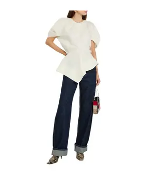 Khaite Solid Linen And Silk-blend Top