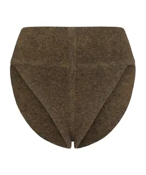 Rick Owens Knitted Hot Pants - Green