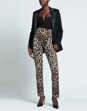 Dolce & Gabbana Leopard Print Casual Trousers