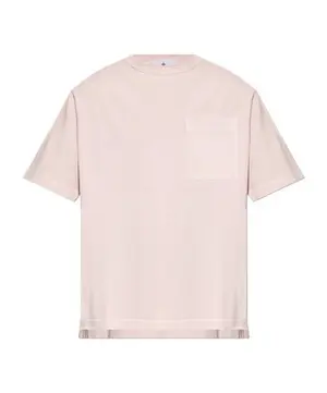 Stone Island Logo Printed Crewneck T-shirt - Pink