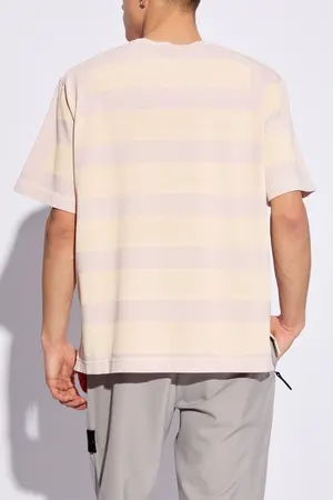 Stone Island Logo Printed Crewneck T-shirt
