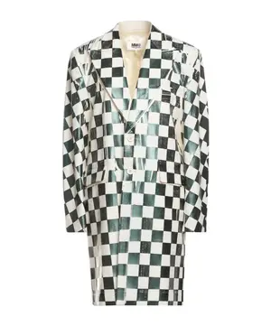 MAISON MARGIELA Checked Metallic Long Sleeve Jacket