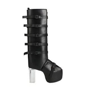 Rick Owens Plain Colour Boots - Black