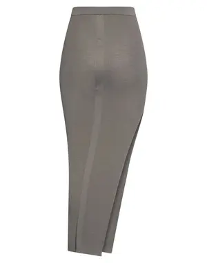 Rick Owens Simple And Thin Side-slit Knitted Half Skirt